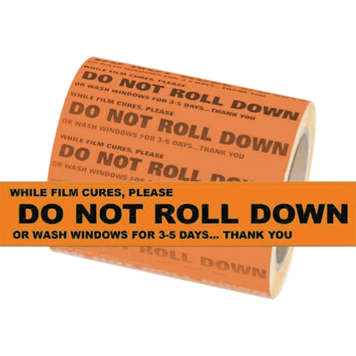 DO NOT ROLL DOWN STICKERS